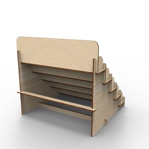 Laser Cut Retail Counter Display Stand SVG, DXF, DWG, Ai File Craft Fair Display Shelf Glowforge ...