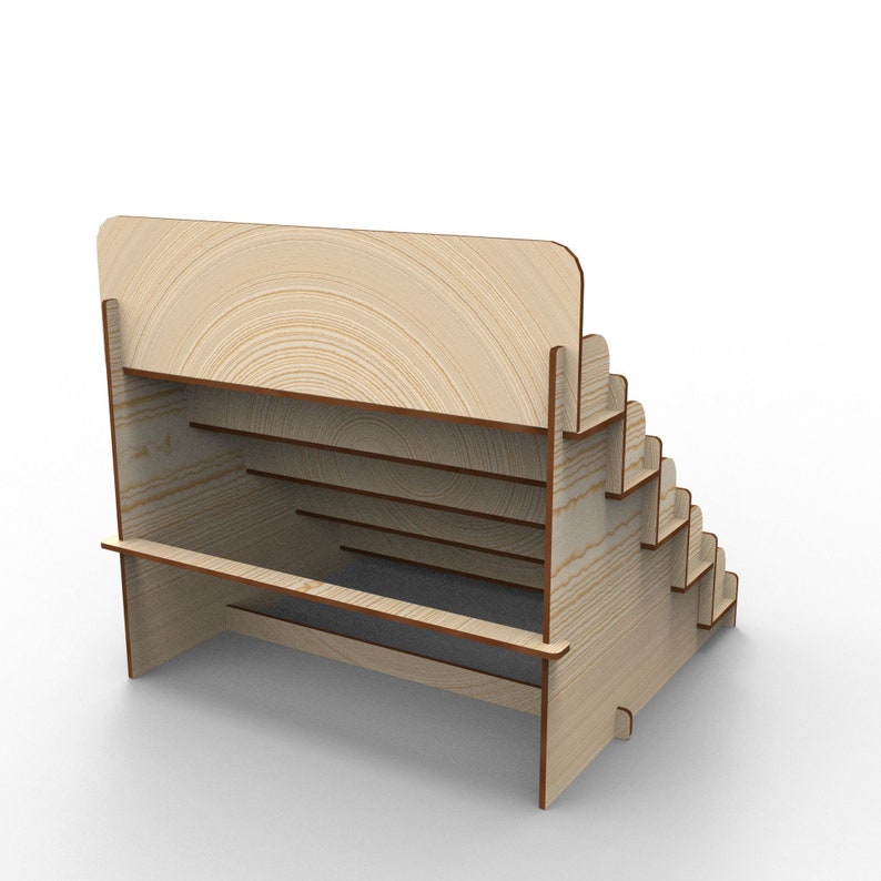 Laser Cut Retail Counter Display Stand SVG, DXF, DWG, Ai File Craft ...