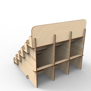 Retail Counter Display Stand SVG, Portable Store Display Laser Cut File, Craft Fair Display ...