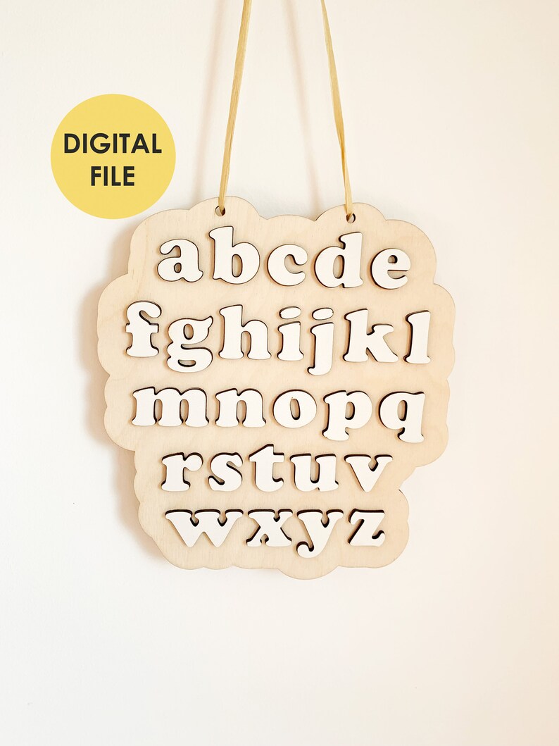 Alphabet SVG Bundle, Letters for Kids Room Decor, Playroom or Nursery ...