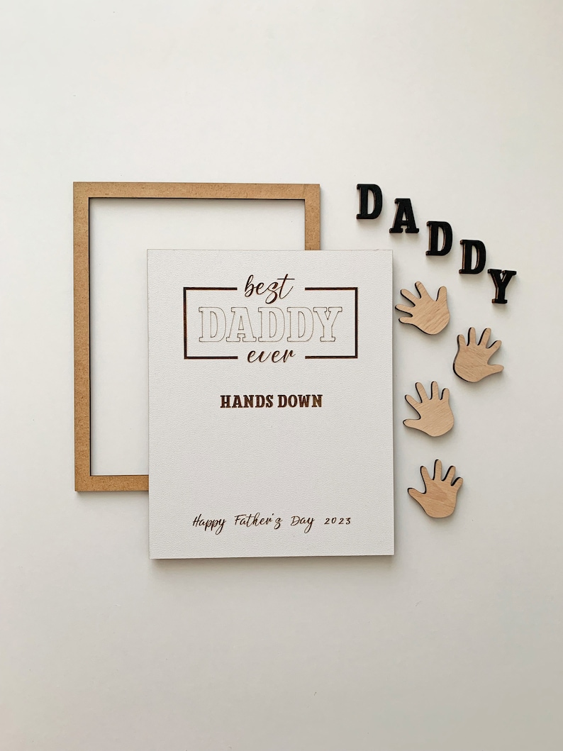 Fathers Day SVG Laser Cut File Best Daddy Ever Glowforge Digital ...