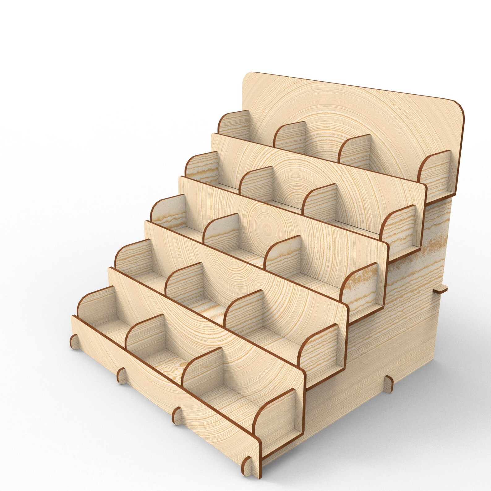 Retail Counter Display Stand SVG, Portable Store Display Laser Cut File ...