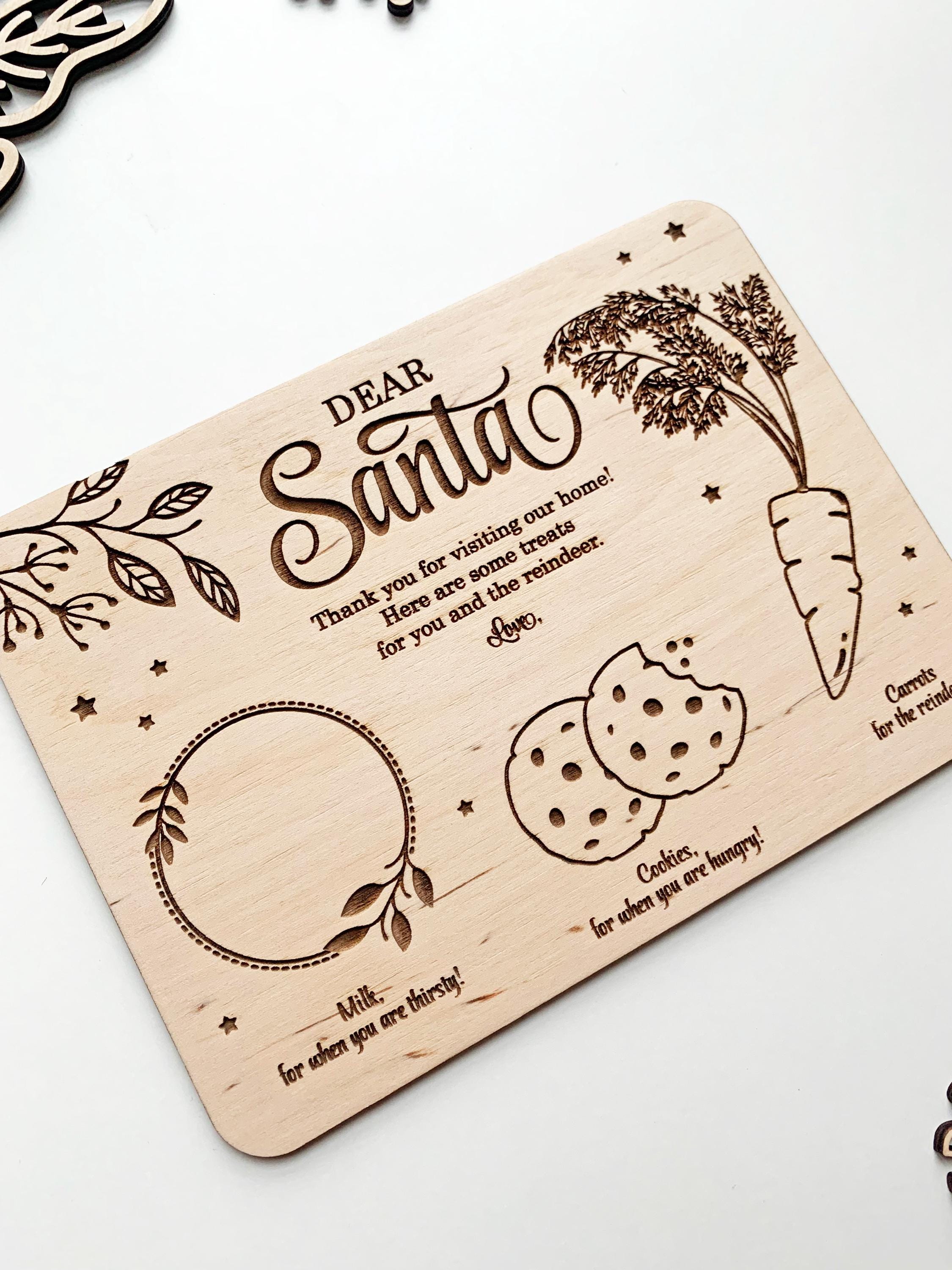 Santa Christmas Laser Cut SVG Bundle - Cookie Tray, Countdown Sign ...