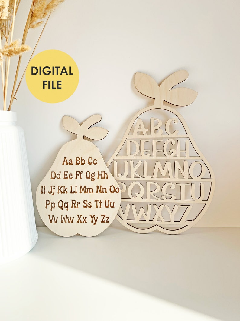 Alphabet SVG Bundle, Letters for Kids Room Decor, Playroom or Nursery ...