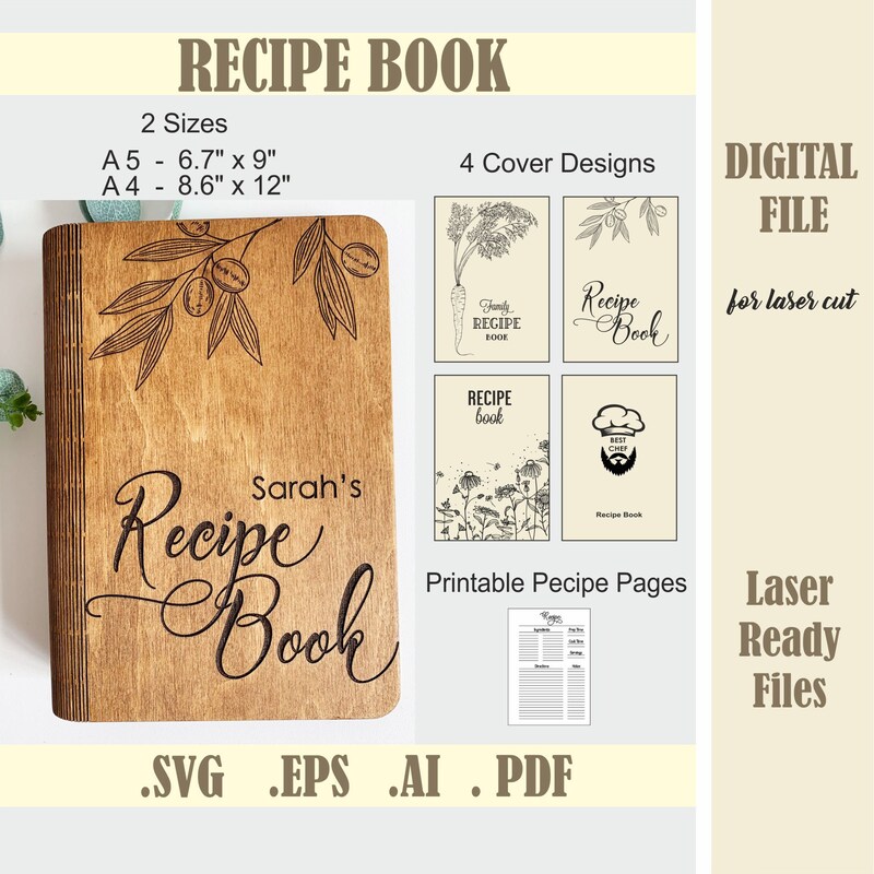 Recipe Svg - Etsy