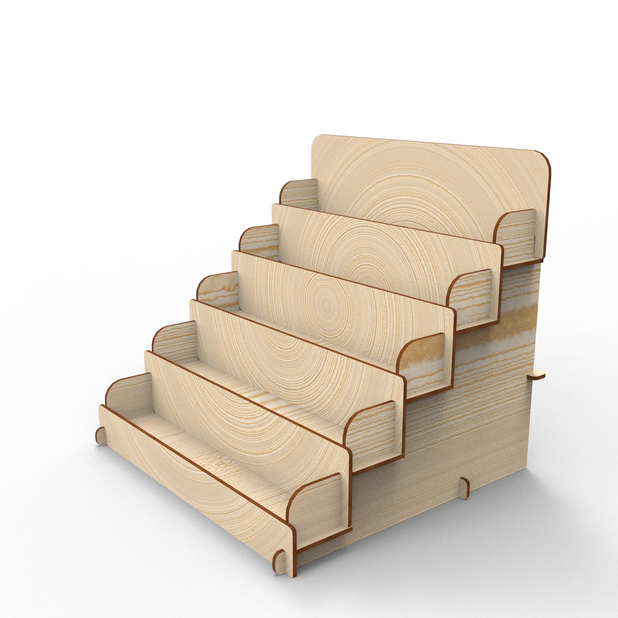 Laser Cut Retail Counter Display Stand SVG, DXF, DWG, Ai File Craft ...