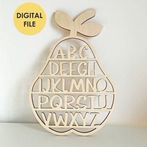 Alphabet SVG Bundle, Letters for Kids Room Decor, Playroom or Nursery ...