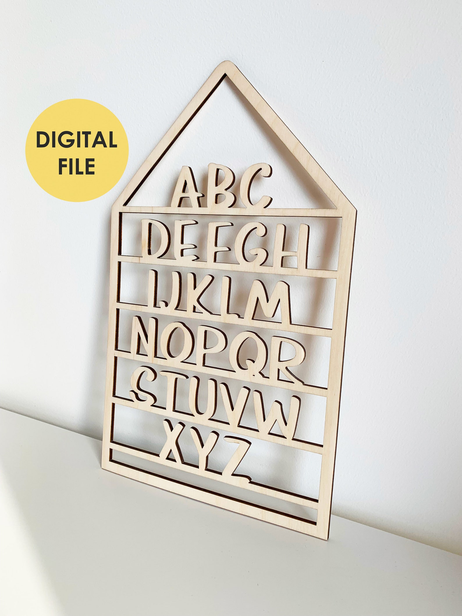 Alphabet SVG Bundle, Letters for Kids Room Decor, Playroom or Nursery ...