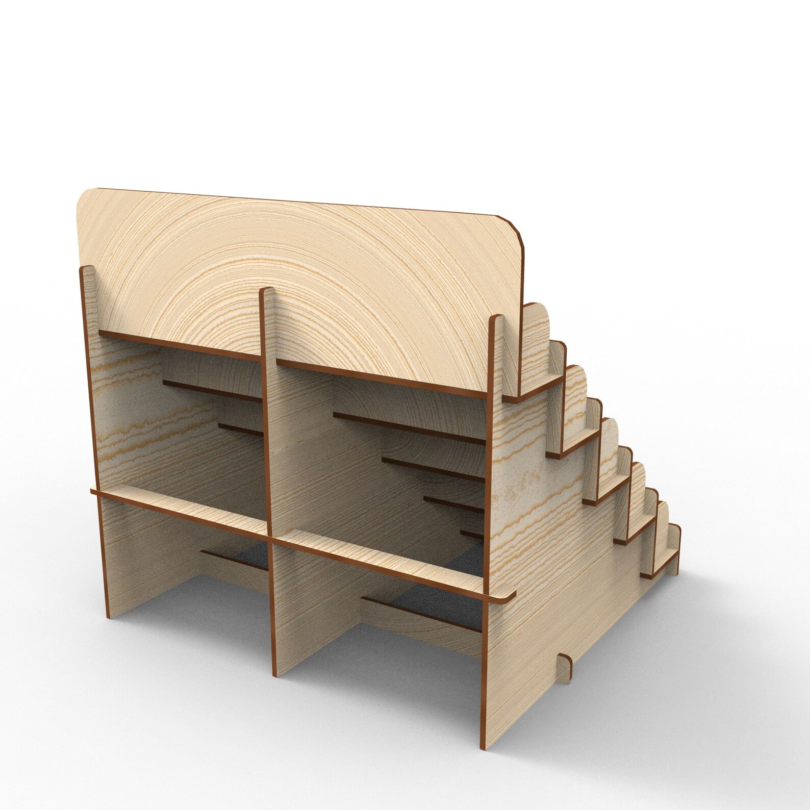 Retail Counter Display Stand SVG, Laser Cut DXF, DWG, Ai File Craft ...