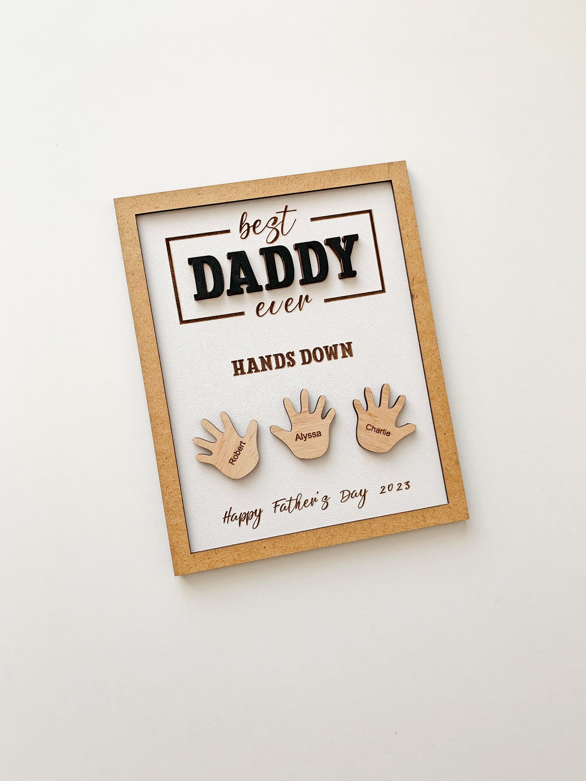 Fathers Day SVG Laser Cut File Best Daddy Ever Glowforge Digital ...