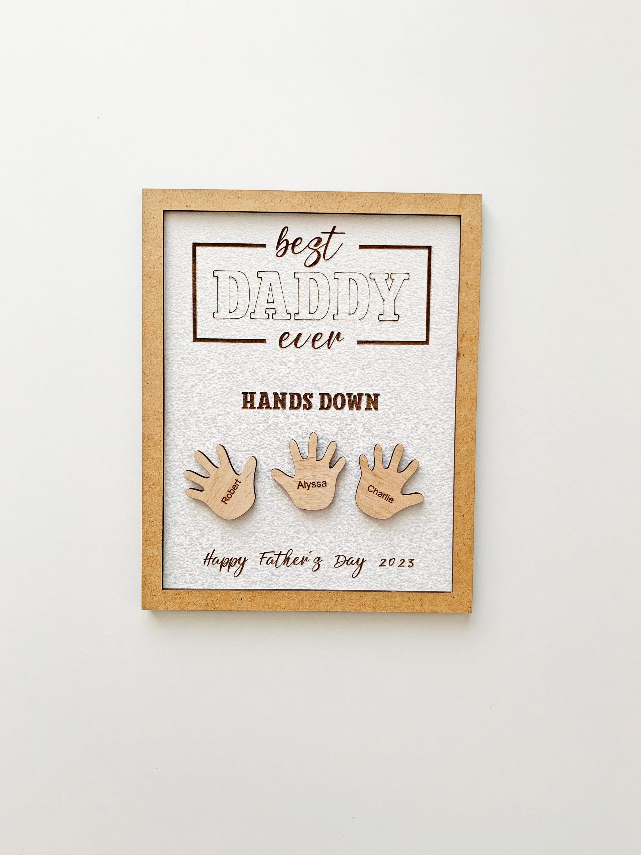Fathers Day SVG Laser Cut File Best Daddy Ever Glowforge Digital ...