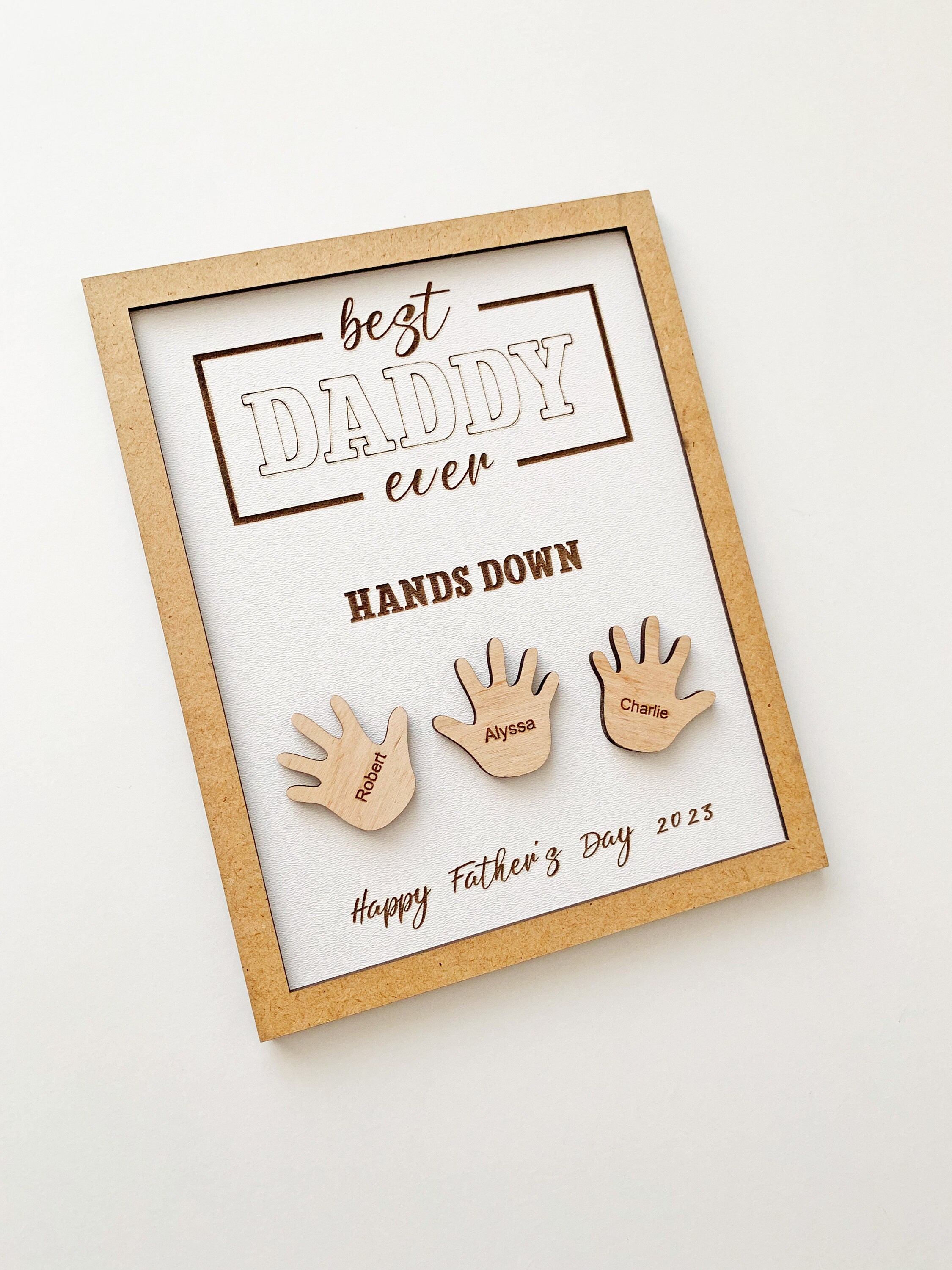 Fathers Day SVG Laser Cut File Best Daddy Ever Glowforge Digital ...