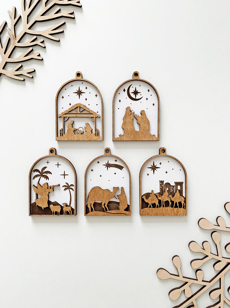 Nativity Scene Christmas Snow Globe Ornament SVG Bundle, Nativity ...