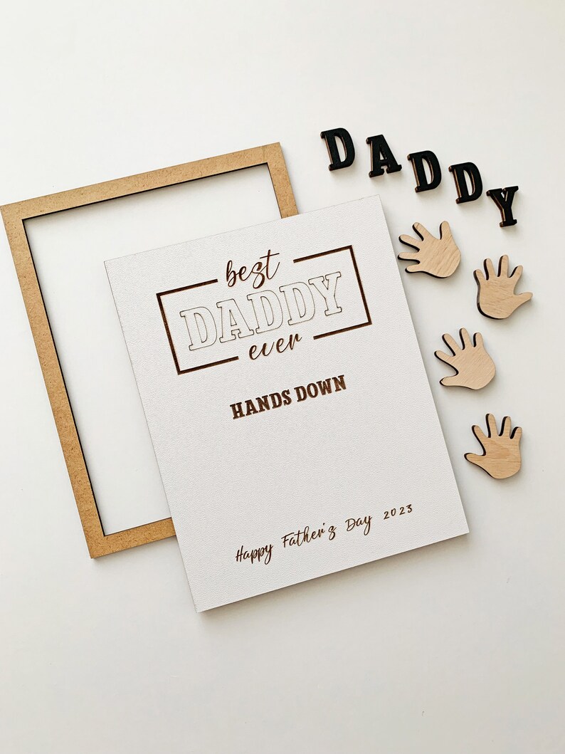 Fathers Day SVG Laser Cut File Best Daddy Ever Glowforge Digital ...