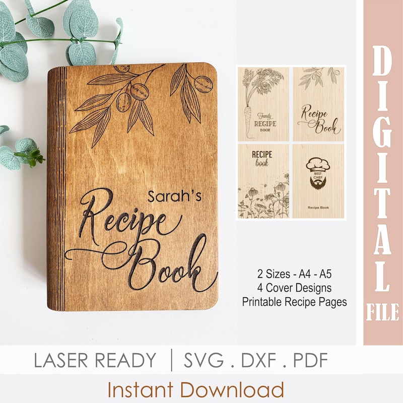 Wooden Book Cover - Etsy