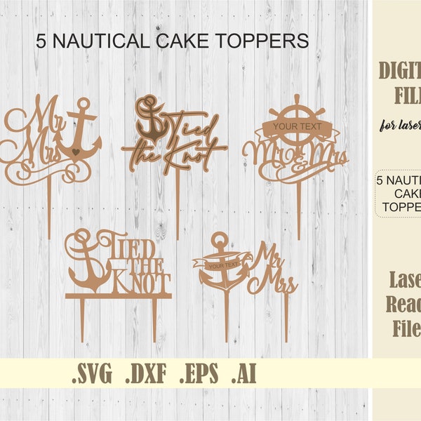 Nautical Cake Topper - Etsy