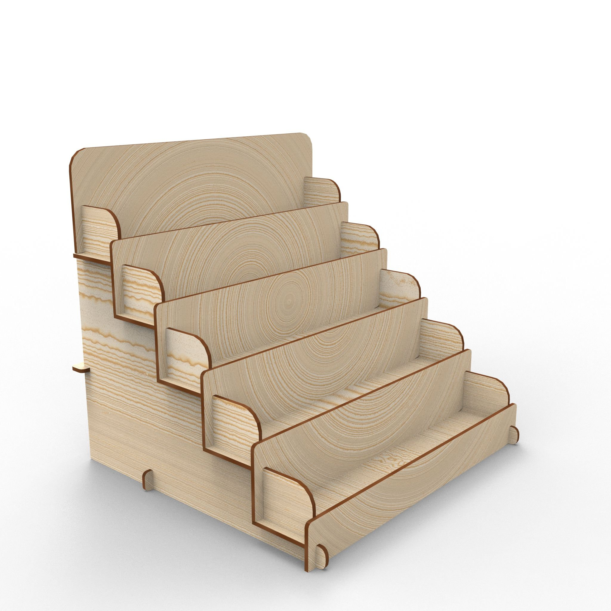 Retail Counter Display Stand SVG, Portable Store Display Laser Cut File ...