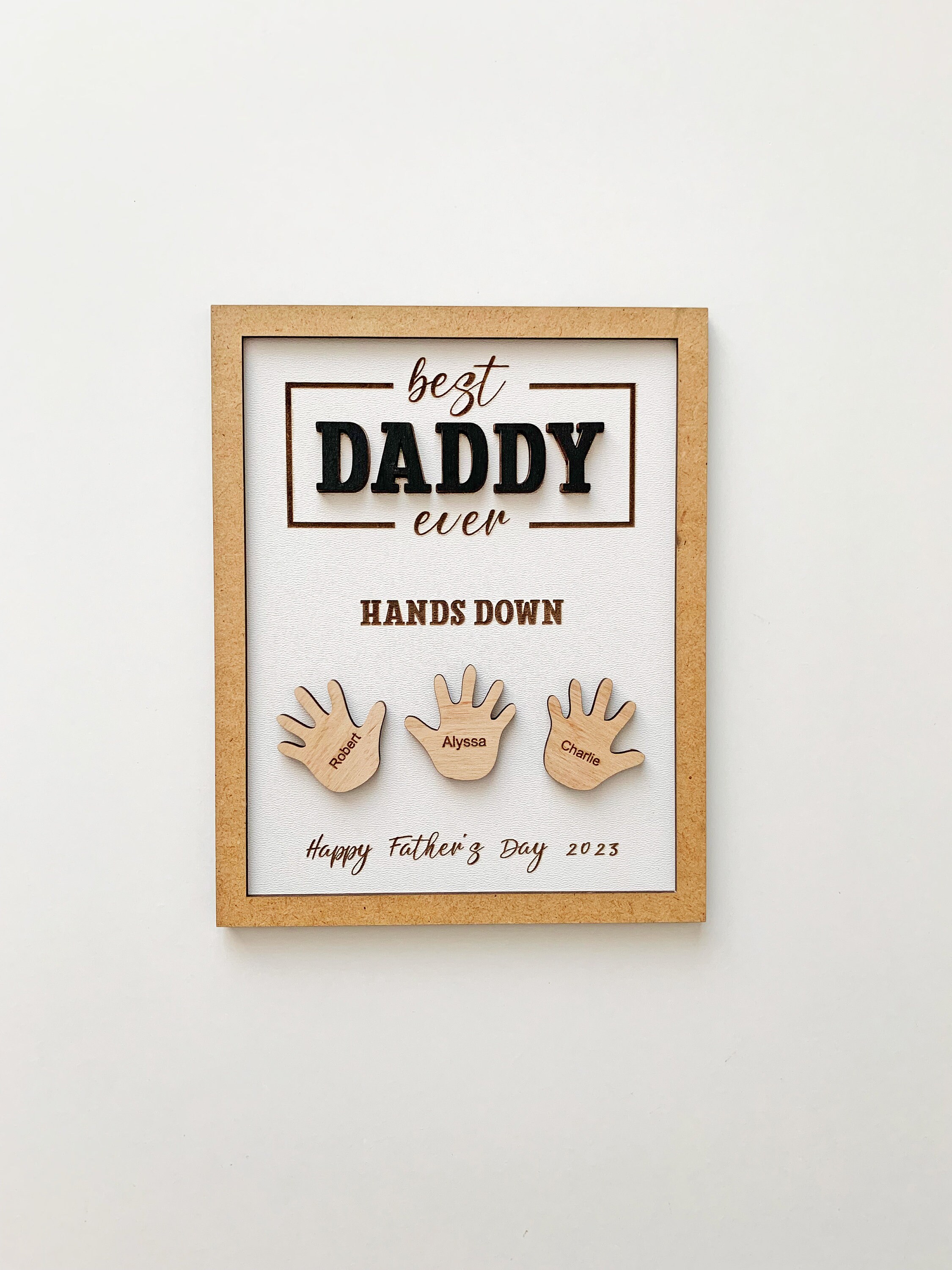 Fathers Day SVG Laser Cut File Best Daddy Ever Glowforge Digital ...