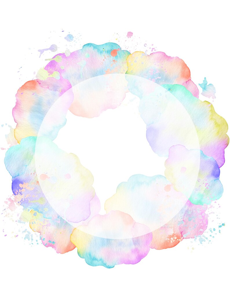 Printable Editable Binder Covers Set of 20 L Watercolor L Colorful - Etsy