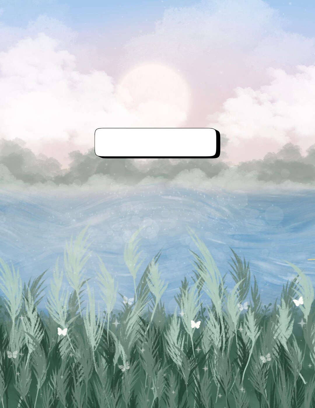 Watercolor Landscape Printable Editable Binder Covers L Watercolor ...