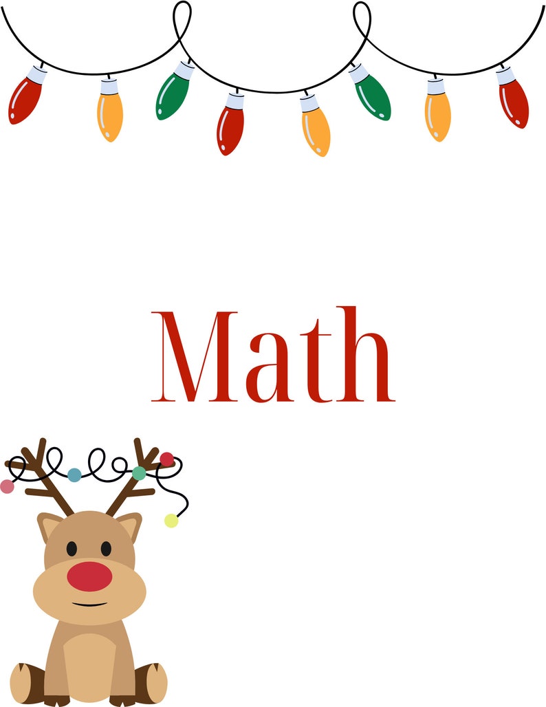 Holiday Printable Editable Binder Covers L Set of 15 | Festive ...