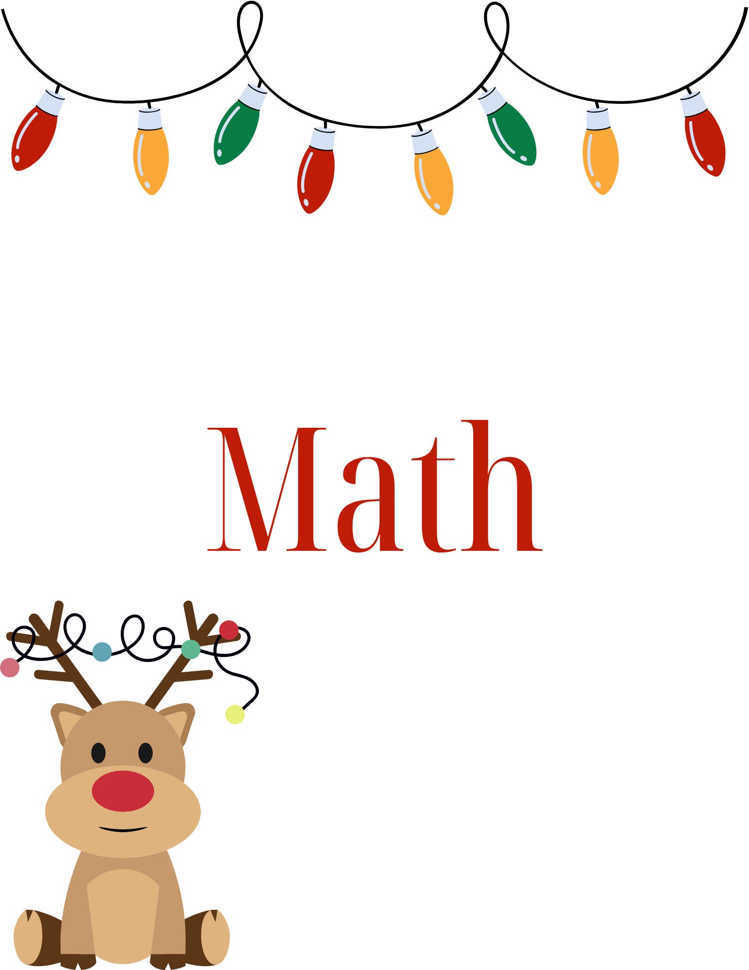 Holiday Printable Editable Binder Covers L Set of 15 | Festive ...