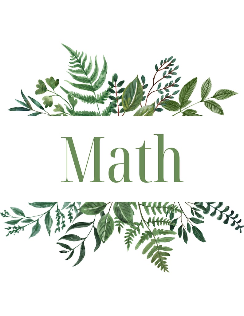 Printable Editable Binder Covers L Floral L Flowers | Set of 20 - Etsy