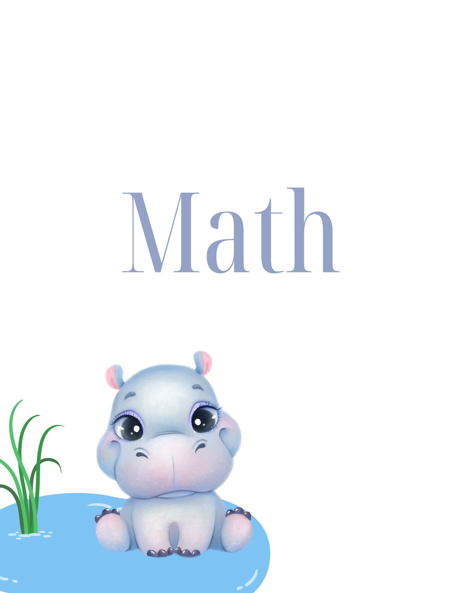 Printable Editable Binder Covers L Cute Animals | Set of 20 | Water and ...