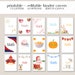 Holiday Printable Editable Binder Covers L Set of 15 | Festive ...