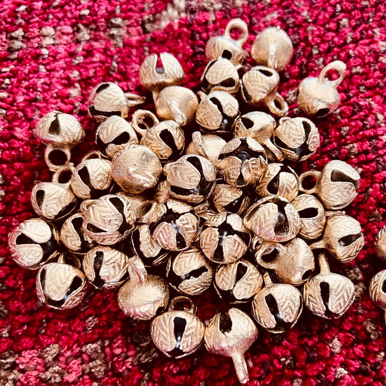Cross Cut Brass Bells 1 Dozen/jingle Bells/costume Bells/sleigh Bells ...