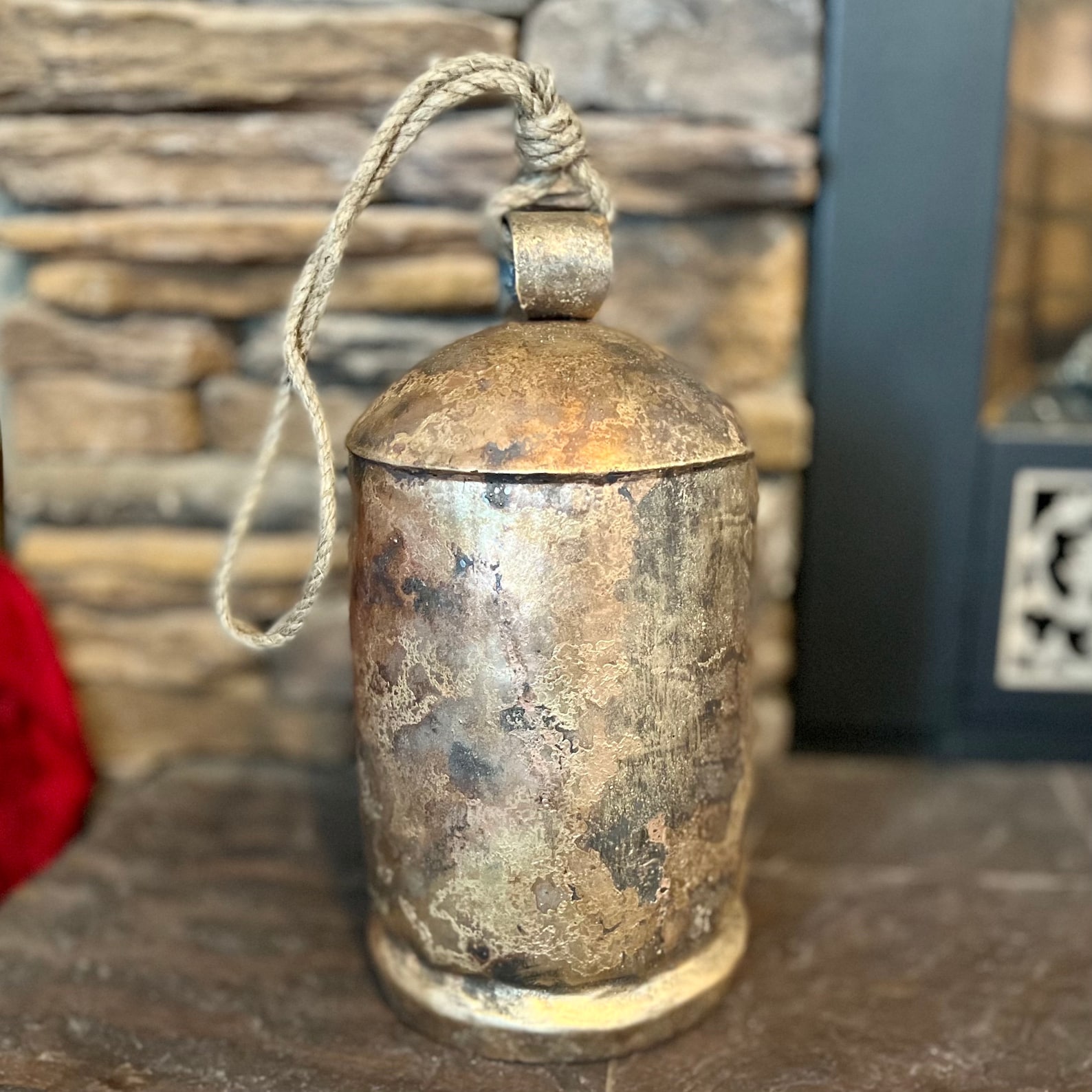 Large Tin Bell 11.5 X 6 With 11hanging Rope - Etsy