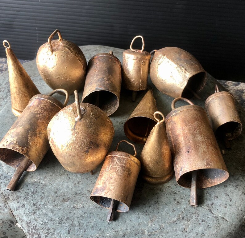Clever Mix of Beautiful Old World Tin Bells/12 Bells | Etsy