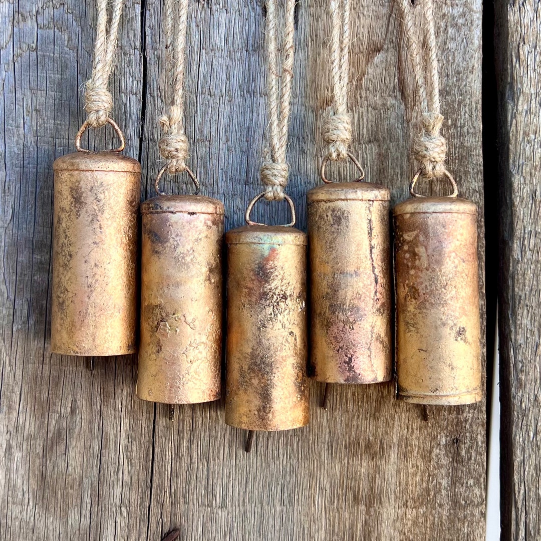 5 Skinny Chime Bells, Decorating Bells, Wreath Making, Garden Bells ...
