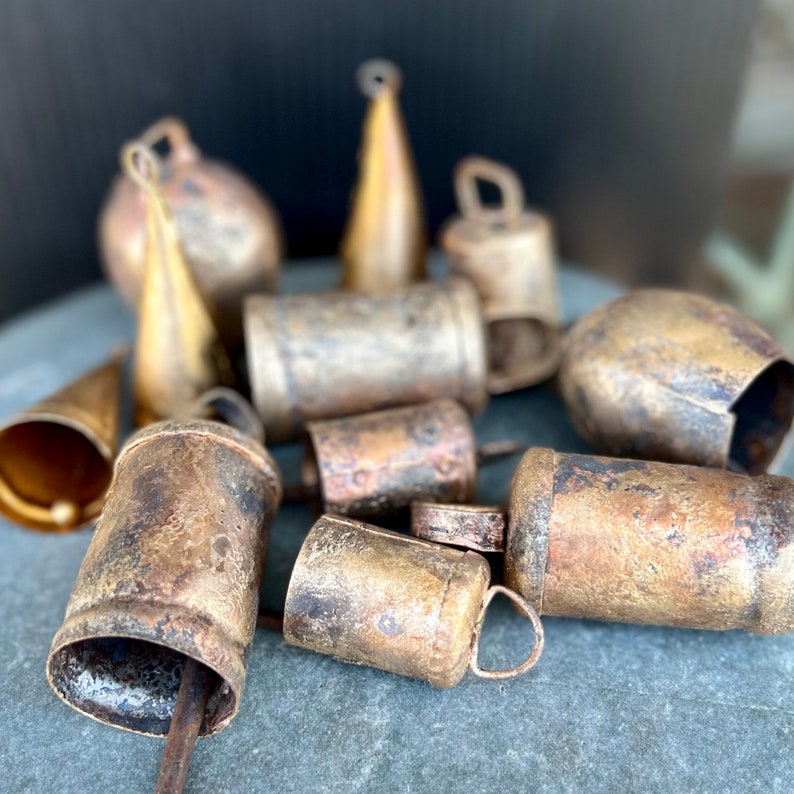 Clever Mix of Beautiful Old World Tin Bells/11 Bells - Etsy