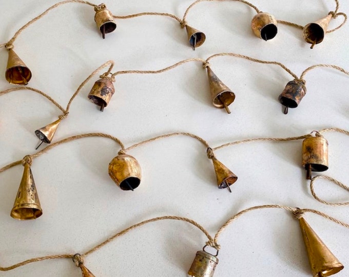 Decorative Garland | Bell Garland | Brass Bell | Christmas Garland ...