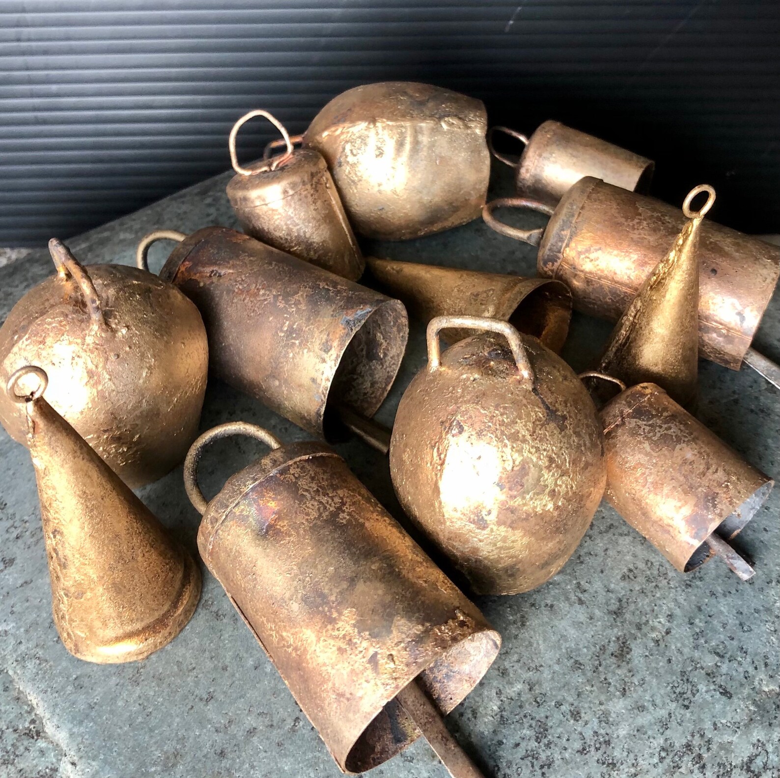 Clever Mix of Beautiful Old World Tin Bells/12 Bells | Etsy