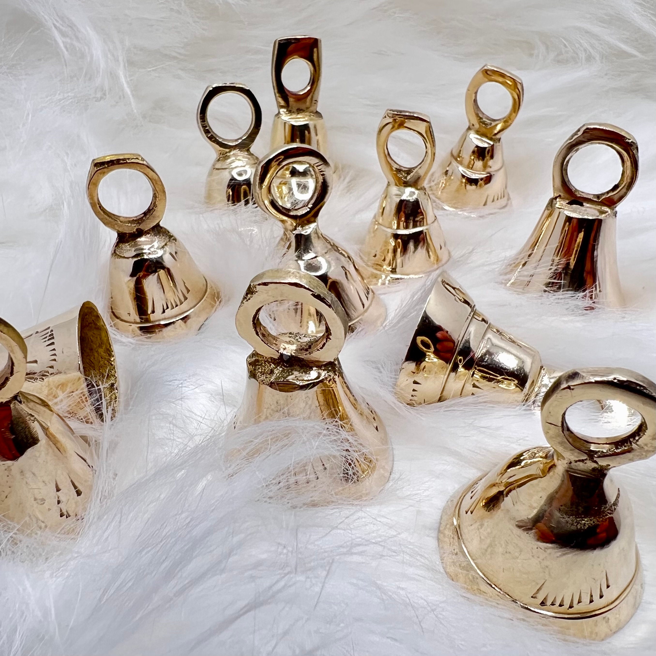 Brass Bells Assorted, 1 Doz, Classic Temple Bells - Etsy