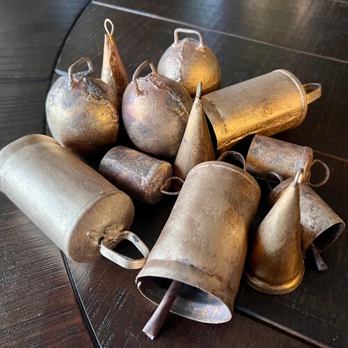 Clever Mix of Beautiful Old World Tin Bells/12 Bells | Etsy