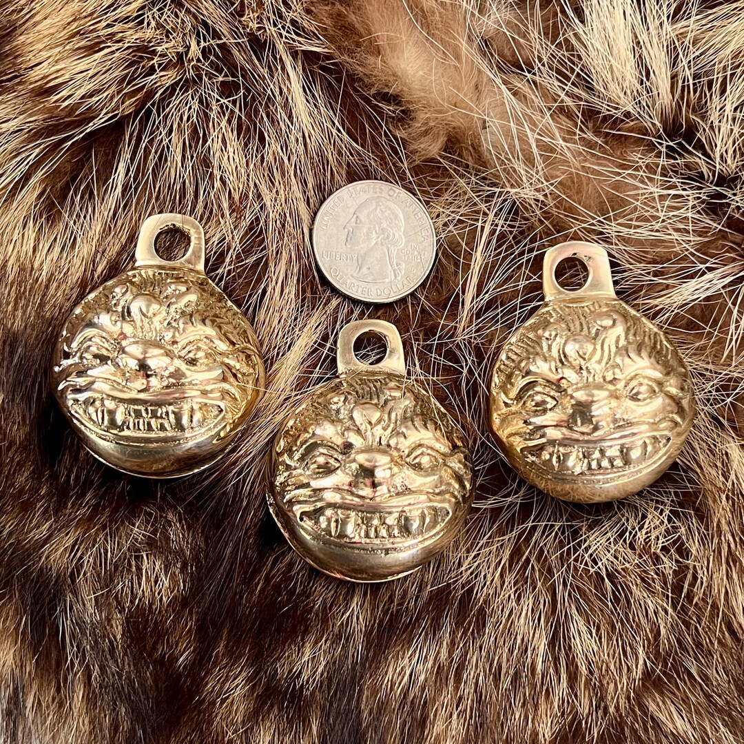 Bigfoot Beastie Brass Bear Bell, Hiking, Spirit Bell, Sasquatch, Gold ...