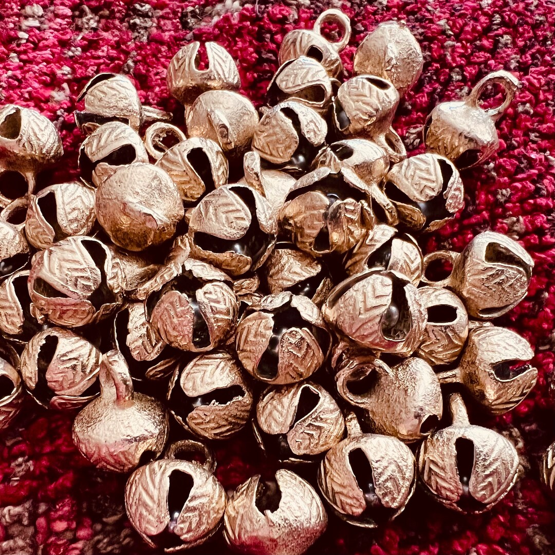 Cross Cut Brass Bells 1 Dozen/jingle Bells/costume Bells/sleigh Bells ...