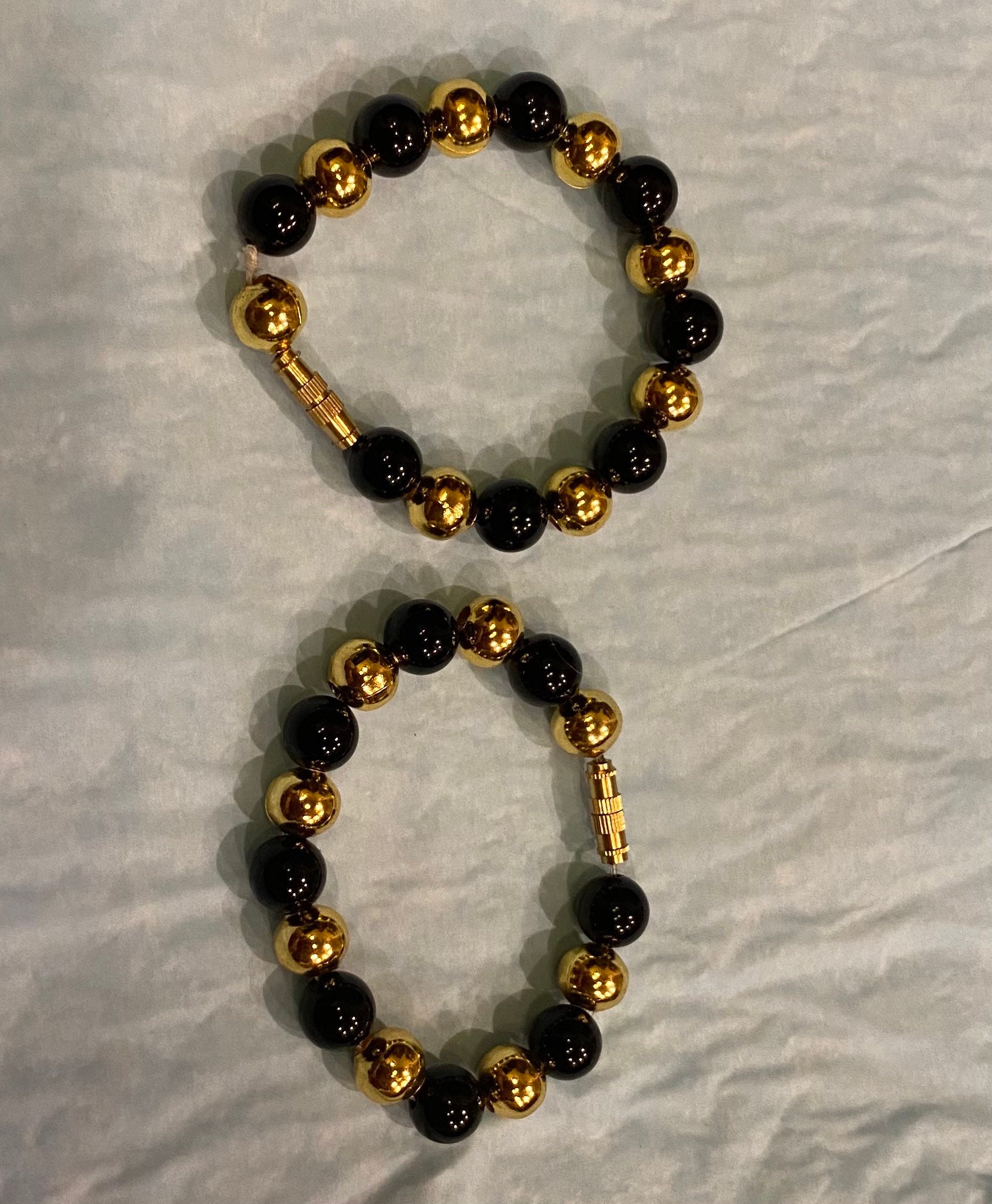 Black beads Najariya 1pair bracelets for kids and infants | Etsy