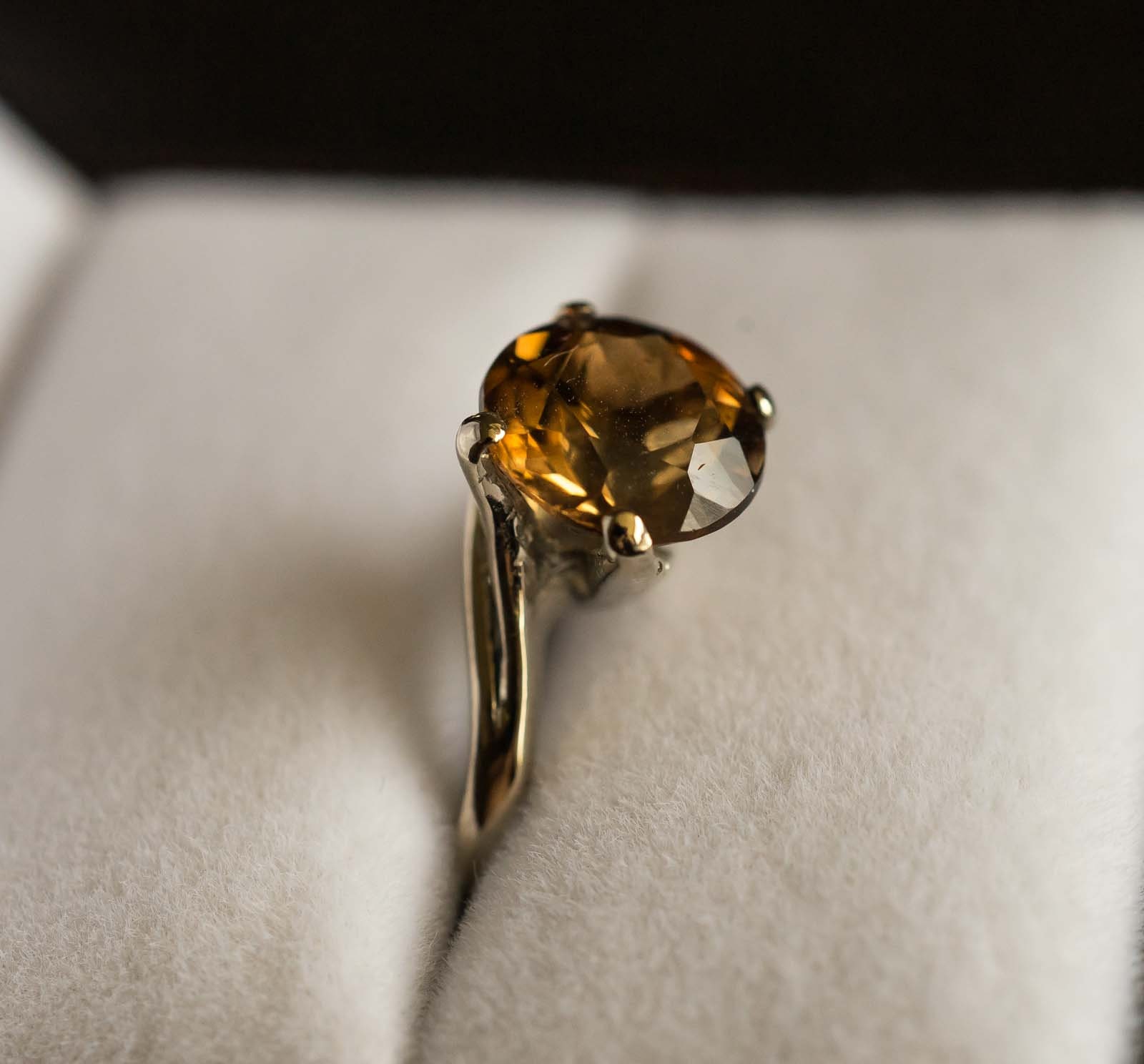 18k Ring With Imperial Topaz Ring - Etsy