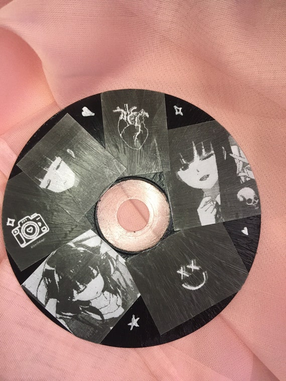 Black themed collages cds for room decor-Dark aesthetic cds | Etsy