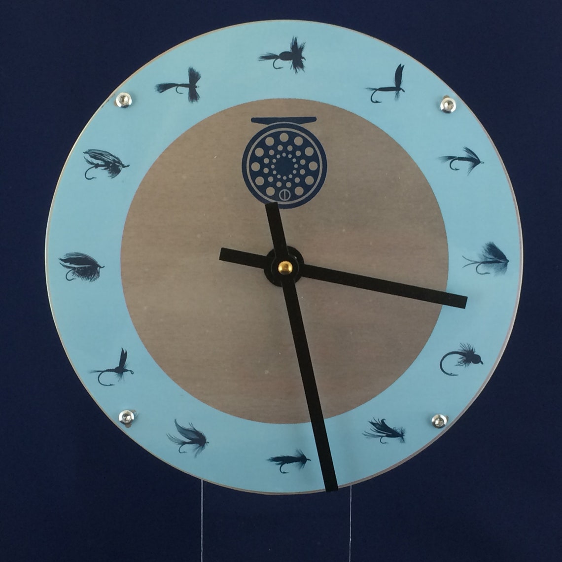 Minimalist Fly Fishing Wall Clock | Etsy