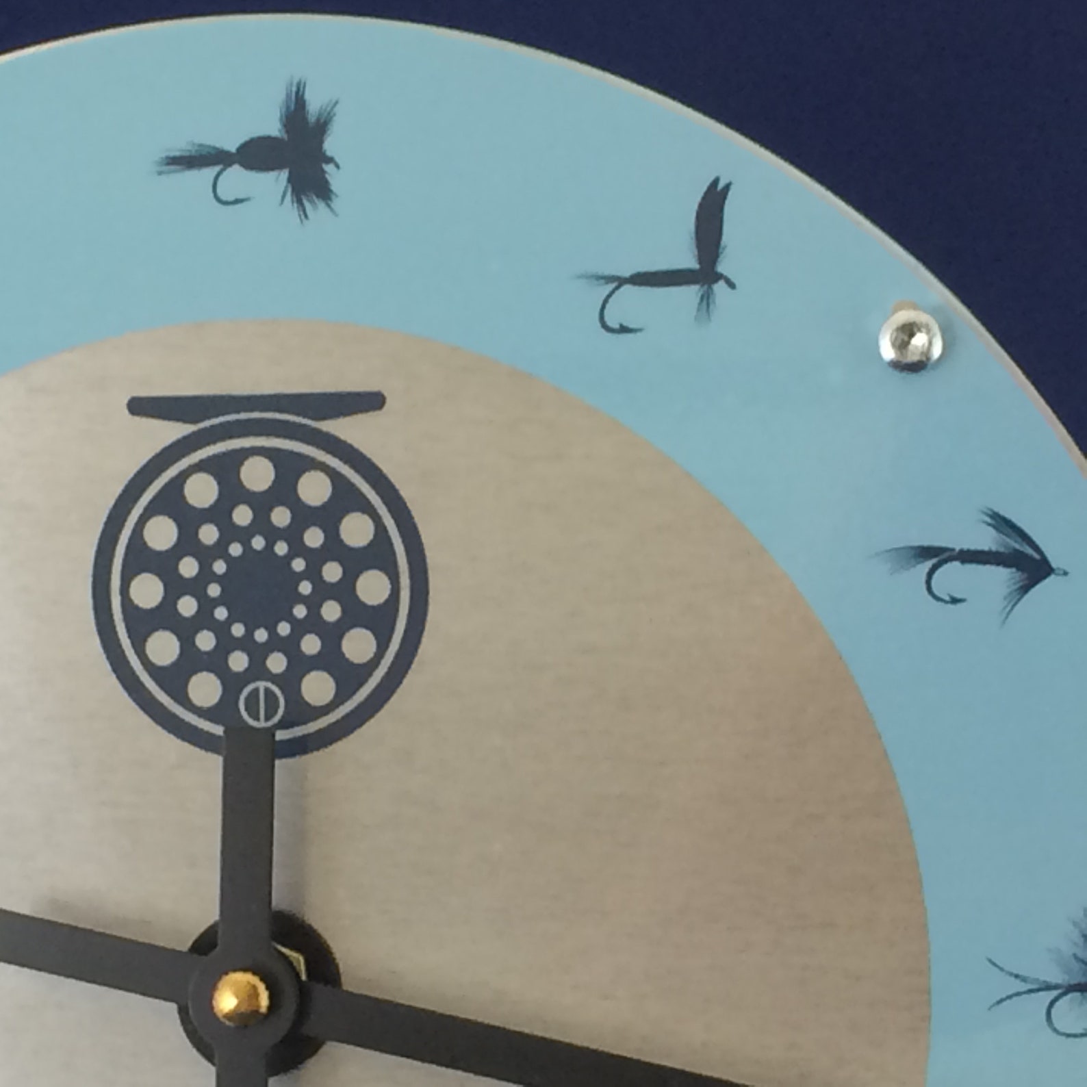 Minimalist Fly Fishing Wall Clock | Etsy