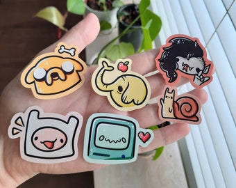 Adventure Time Characters Sticker Set Waterproof Glossy - Etsy