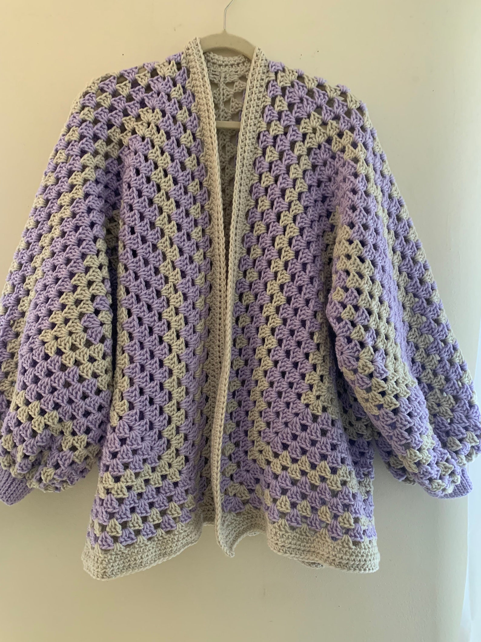 Customizable Hexagon Cardigan Crochet Oversized Made to Order Adult ...