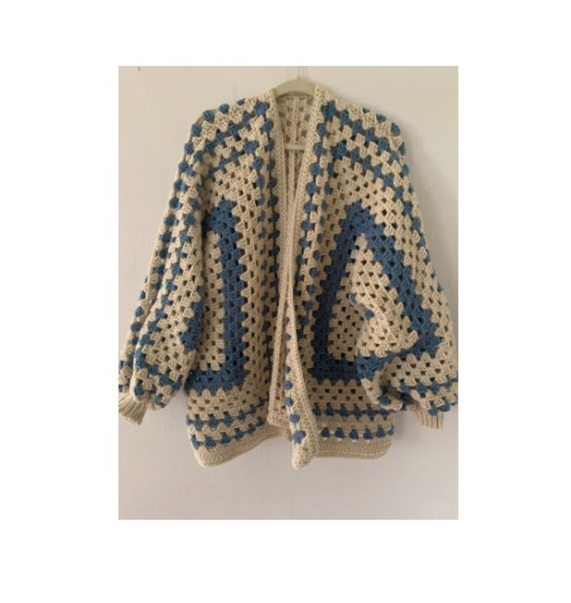 Customizable Hexagon Cardigan Crochet Oversized Made to Order Adult ...