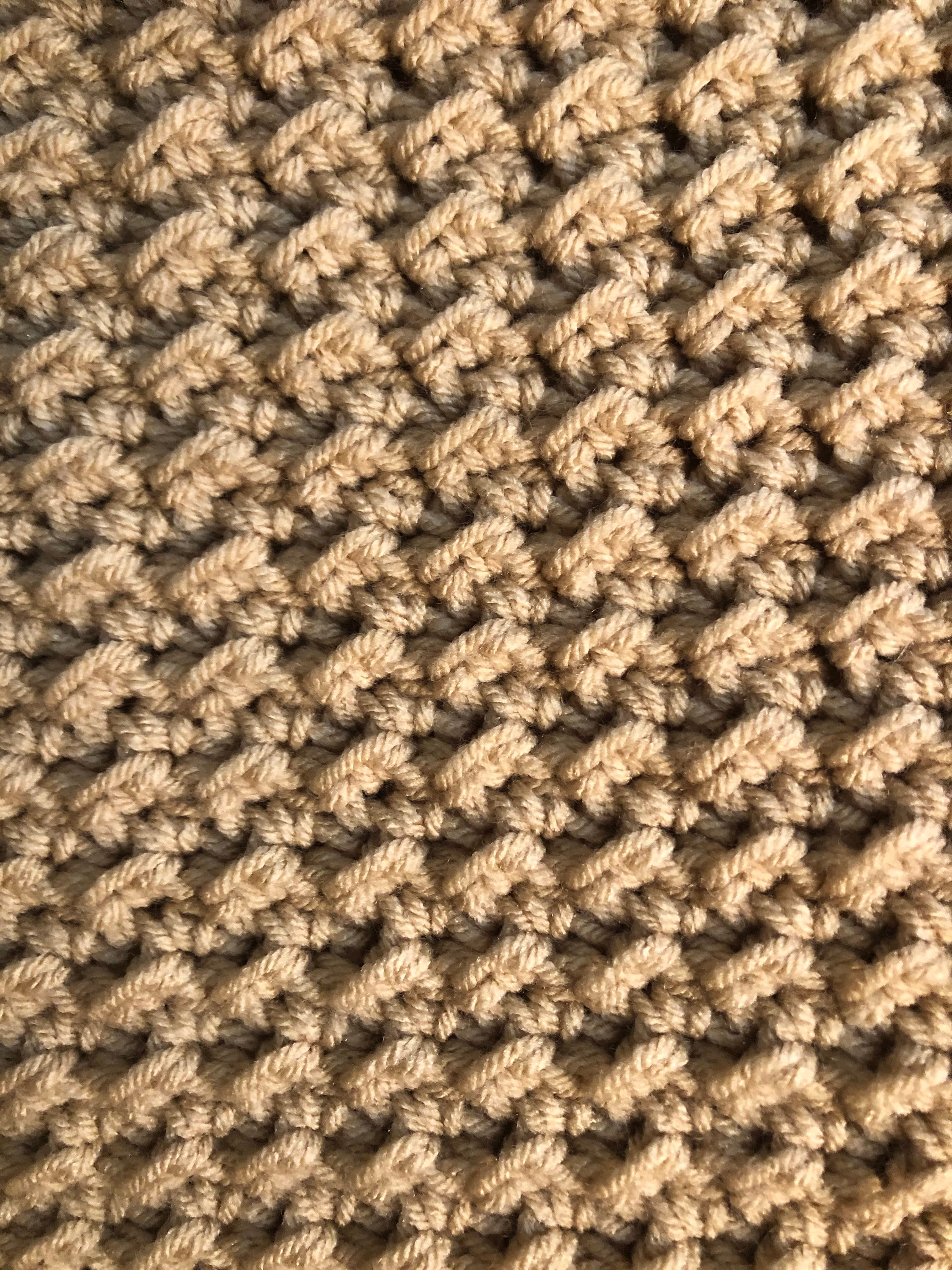 Beige Handmade Crochet Sweater Textured Stitch Comfortable Oversize - Etsy