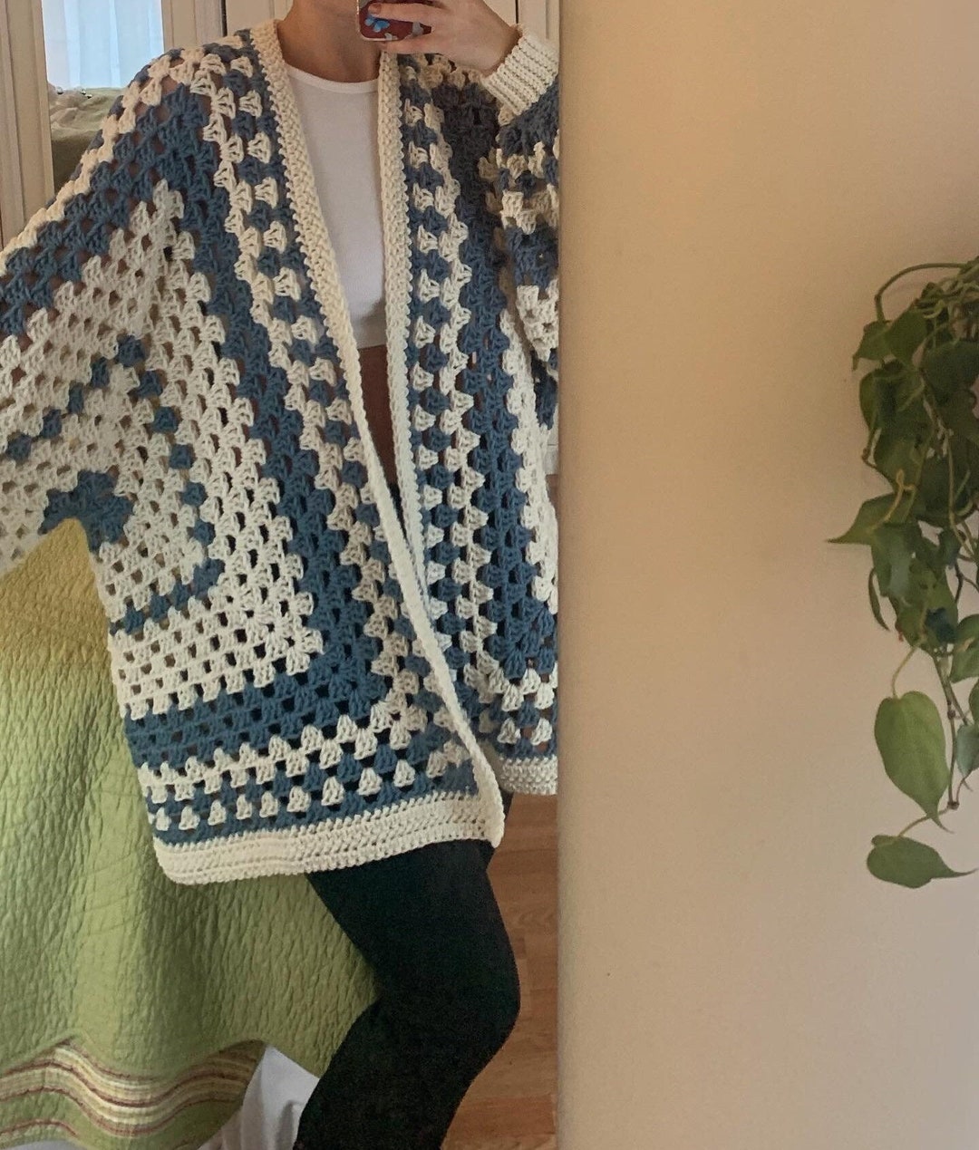 Customizable Hexagon Cardigan Crochet Oversized Made to Order Adult ...